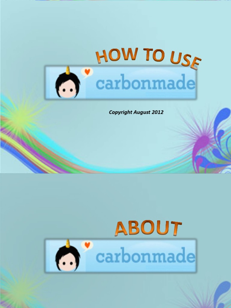 How To Use Carbonmade | PDF | Icon (Computing) | System Software