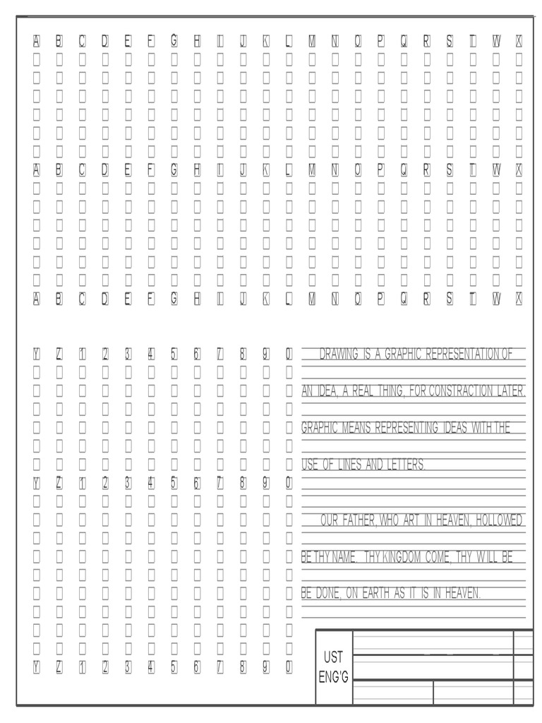 Engineering Lettering | PDF