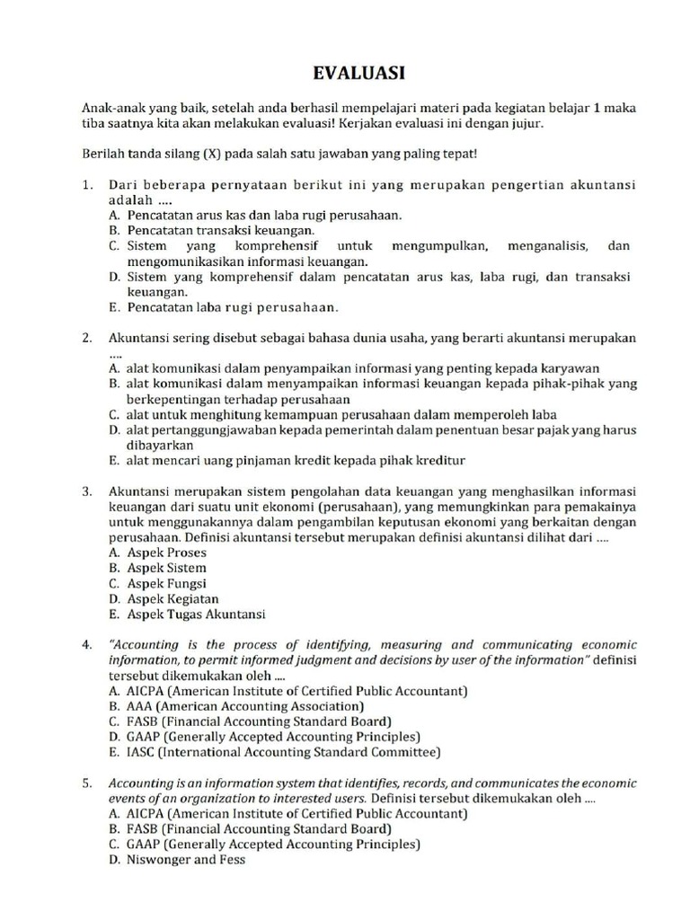 Evaluasi 1 Eko XII PDF | PDF