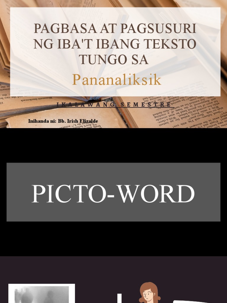 Introduksyon Sa Pagbasa at Pagsusuri NG Ibat Ibang Teksto Tungo | PDF