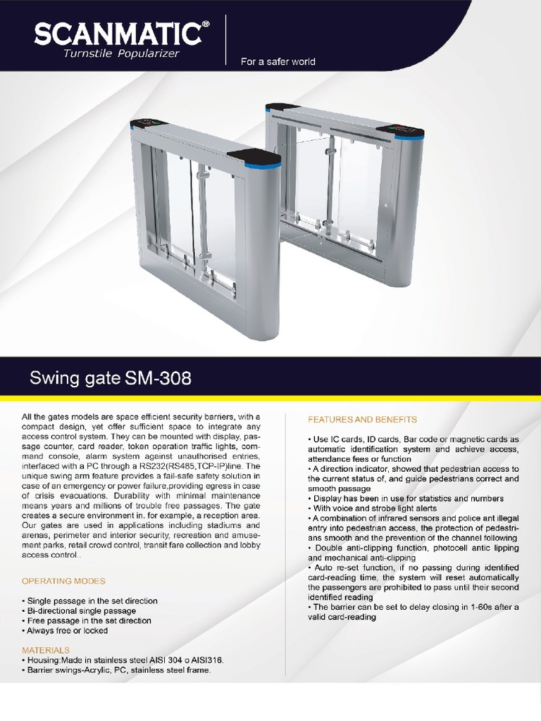 Scanmatic SM 308 | PDF