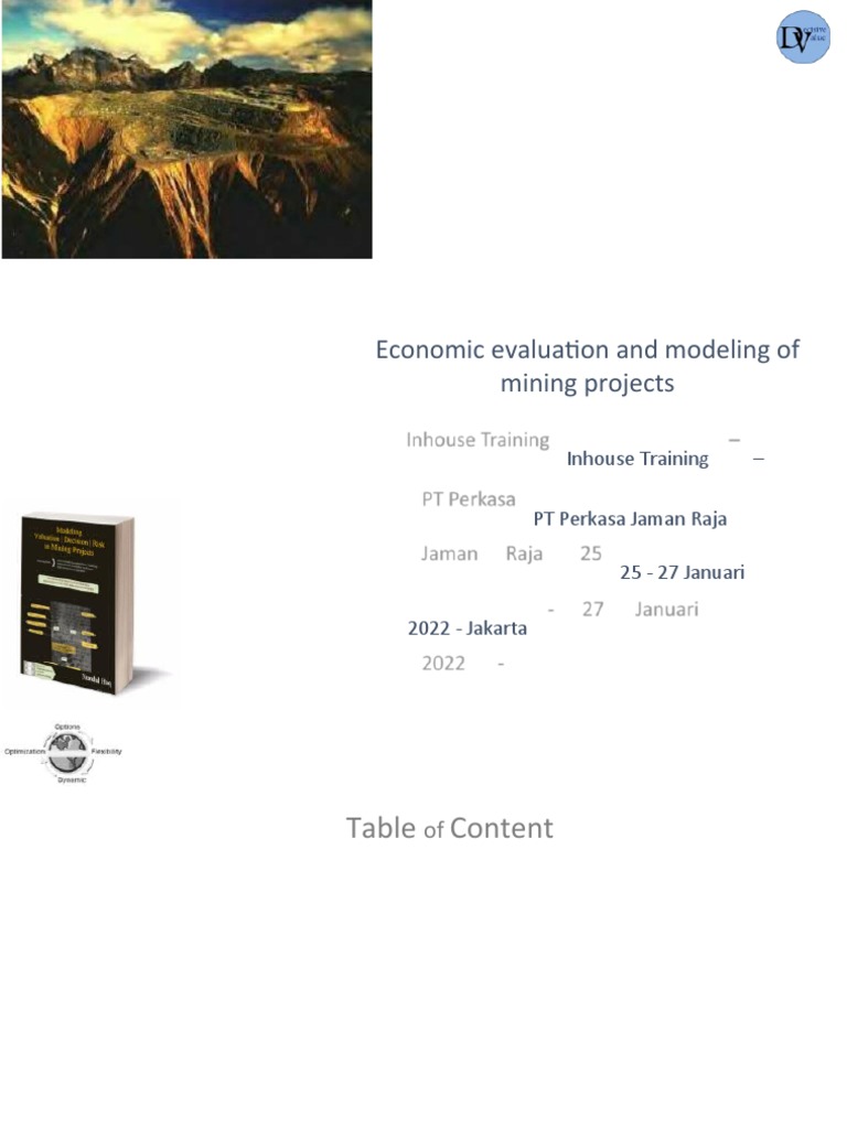 Training Hand Out - Economic Evaluation and Modeling of Mining Projects | PDF | Net Present ...