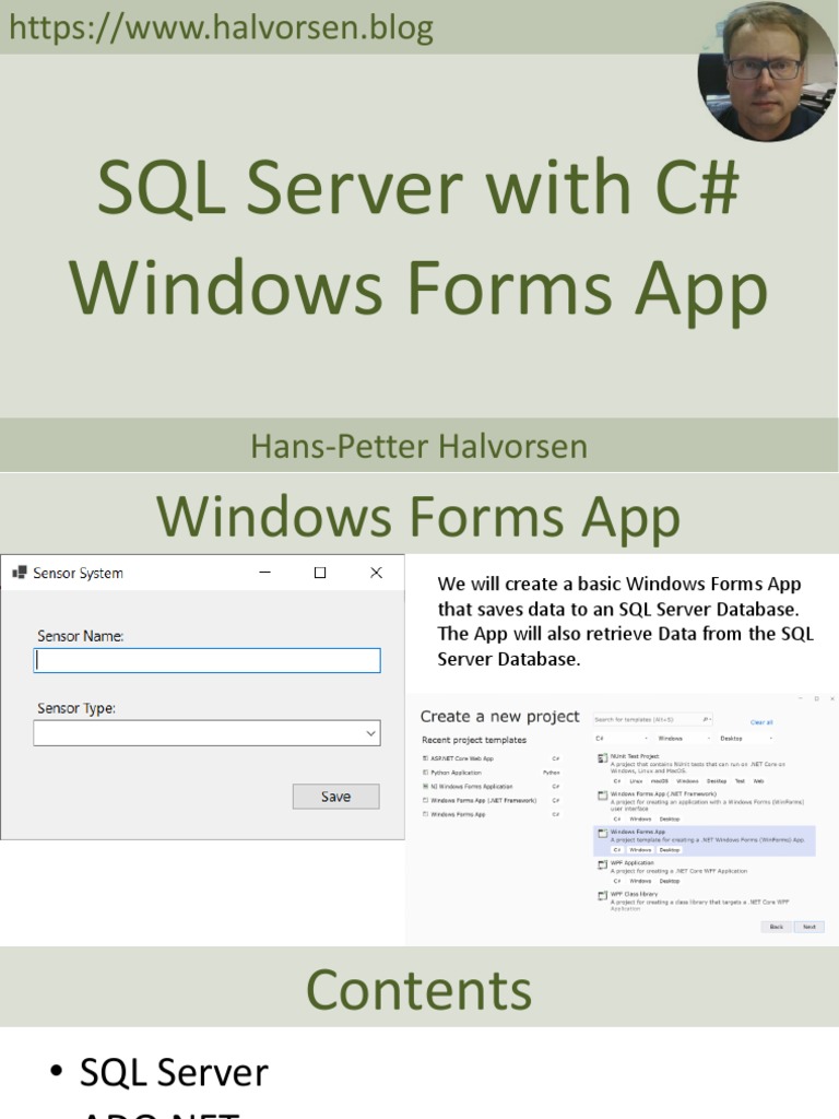 Sql Server With Csharp Winforms Pdf Databases Sql 3679