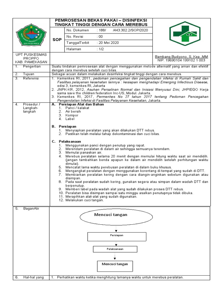 Sop DTT Dengan Cara Merebus | PDF