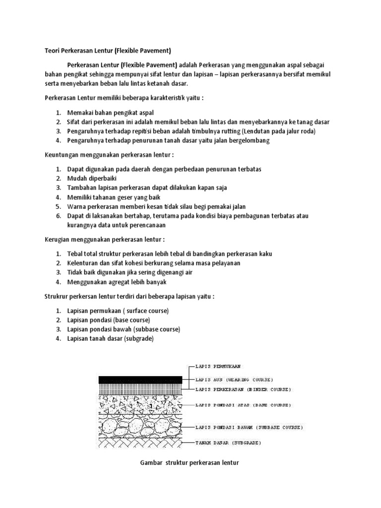 Teori Perkerasan Lentur | PDF