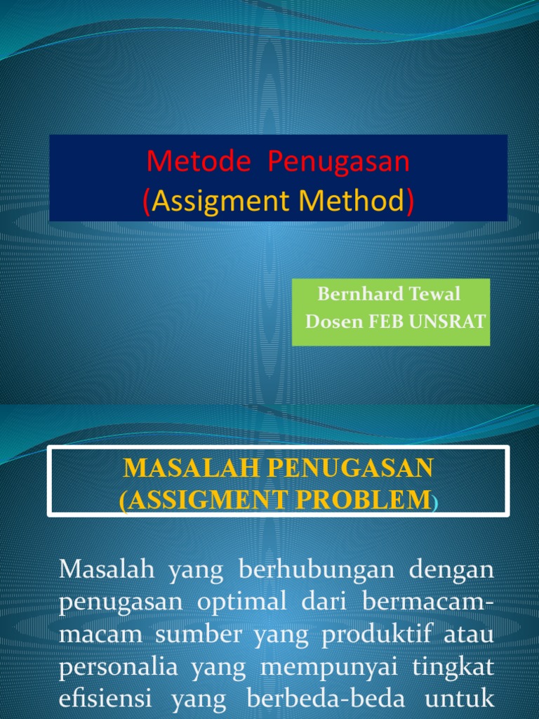 BT - Masalah Penugasan Terbaru | PDF