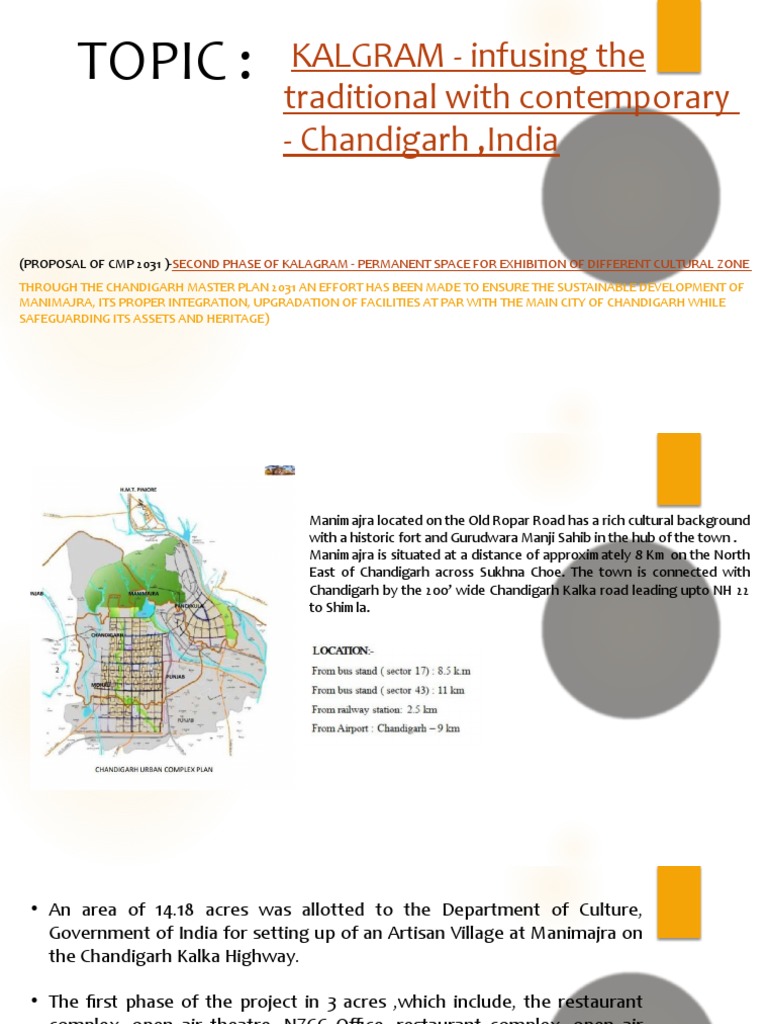 Proposal for Developing the Second Phase of Kalagram in Manimajra ...