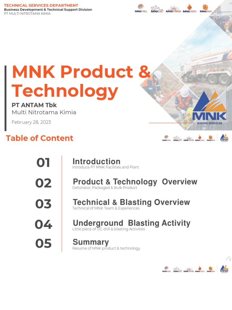MNK Product and Technology For PT Antam TBK PDF | PDF | Nitrate | Materials
