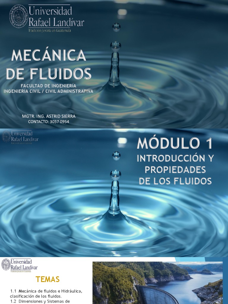 Módulo No. 1 Introducción y Propiedades de Los Fluidos | PDF | Viscosidad | Gases
