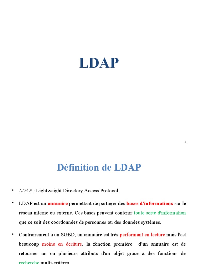Guide Complet: LDAP et OpenLDAP Configuration | PDF | Protocoles de communication | Logiciel système