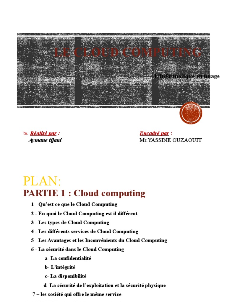 Cloud Computing - AYMANE TIJANI | PDF | Cloud computing | Amazon Web Services