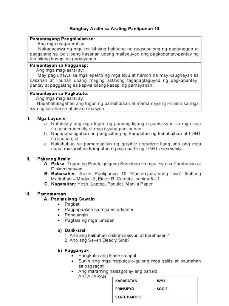 G10 - MODULE3 (Lesson1) | PDF