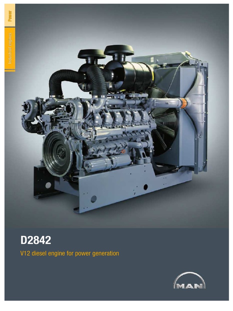 Man d2842 630 730 Kva | PDF | Diesel Engine | Engines