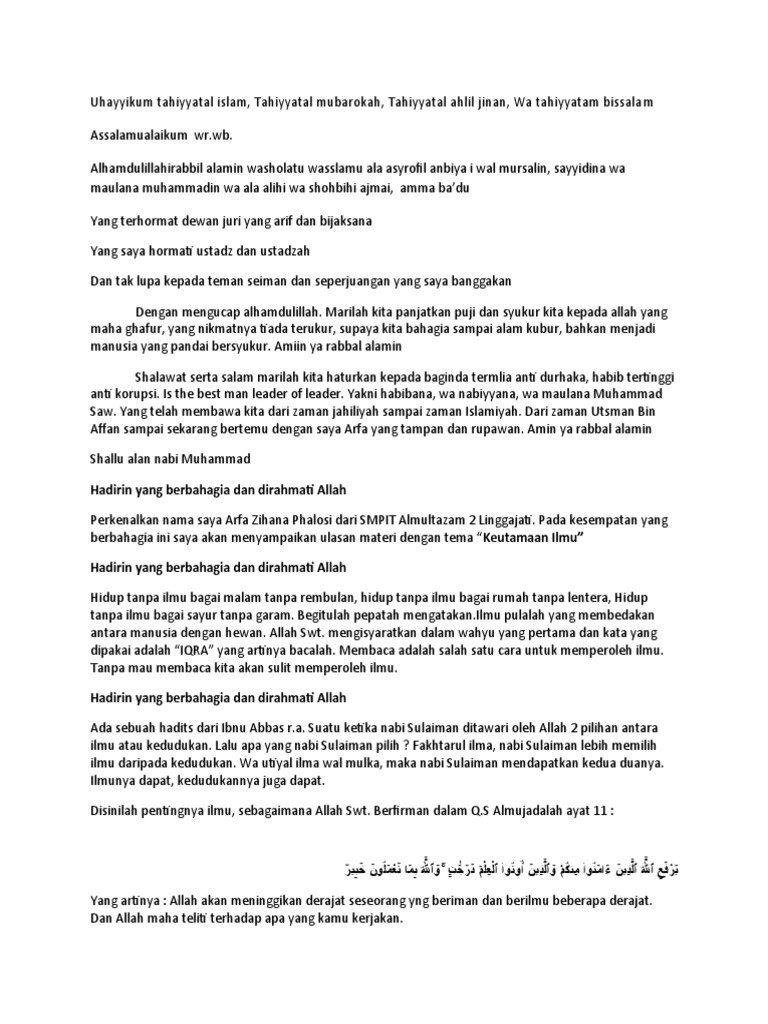 Pidato Arfa ZP 2023 | PDF