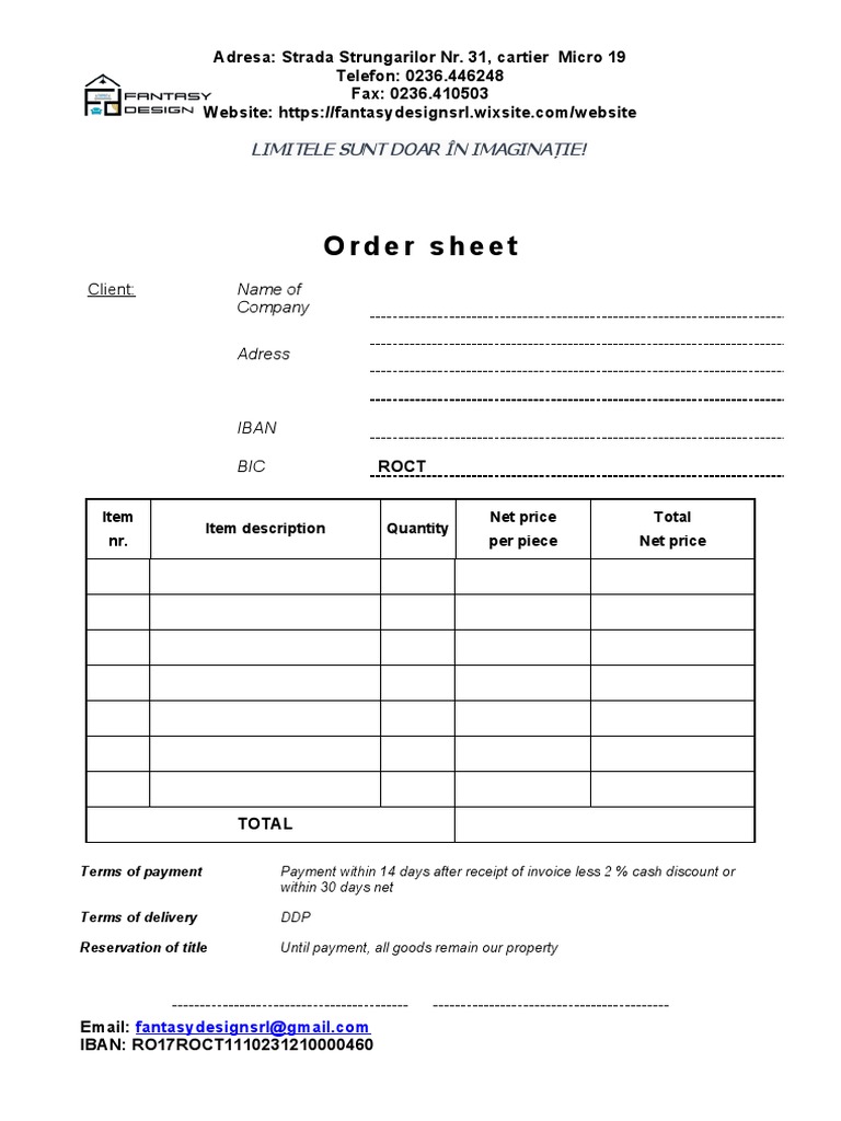 1 Order-Sheet | PDF