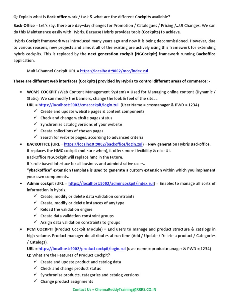 3 Hybris Cockpits Arch PDF | PDF | World Wide Web | Internet & Web