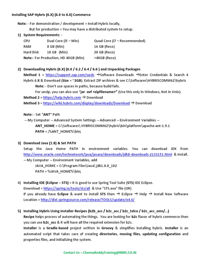 4 Hybris Install PDF | Download Free PDF | Installation (Computer Programs) | My Sql