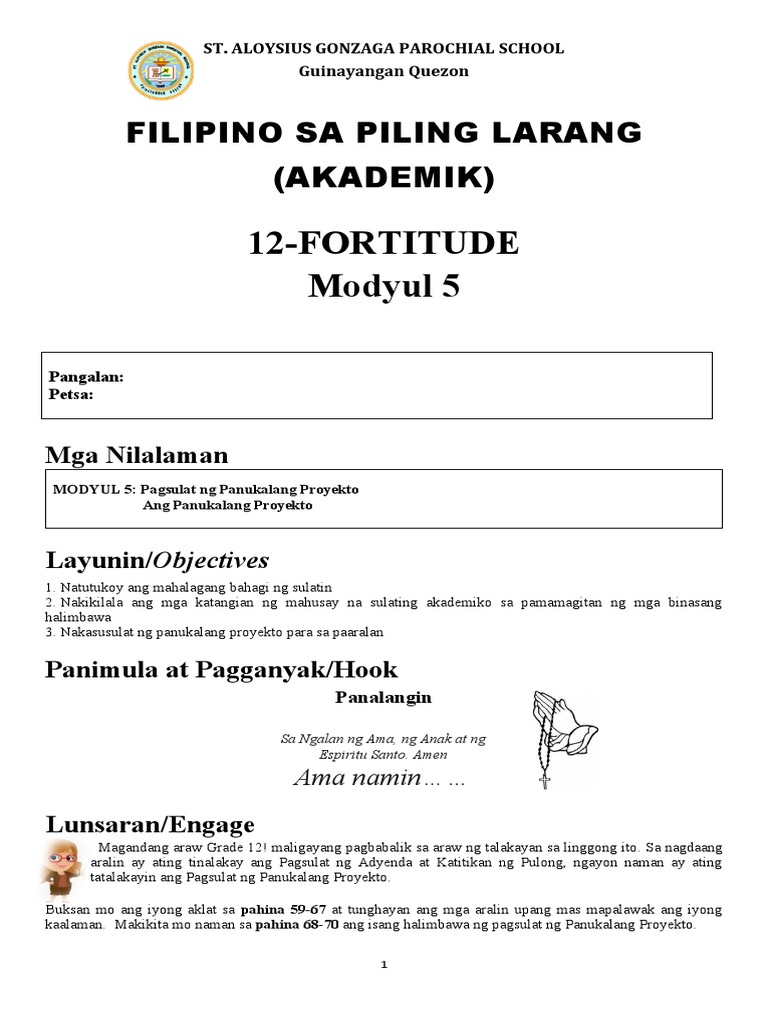 Filipino 12 Week 6 | PDF