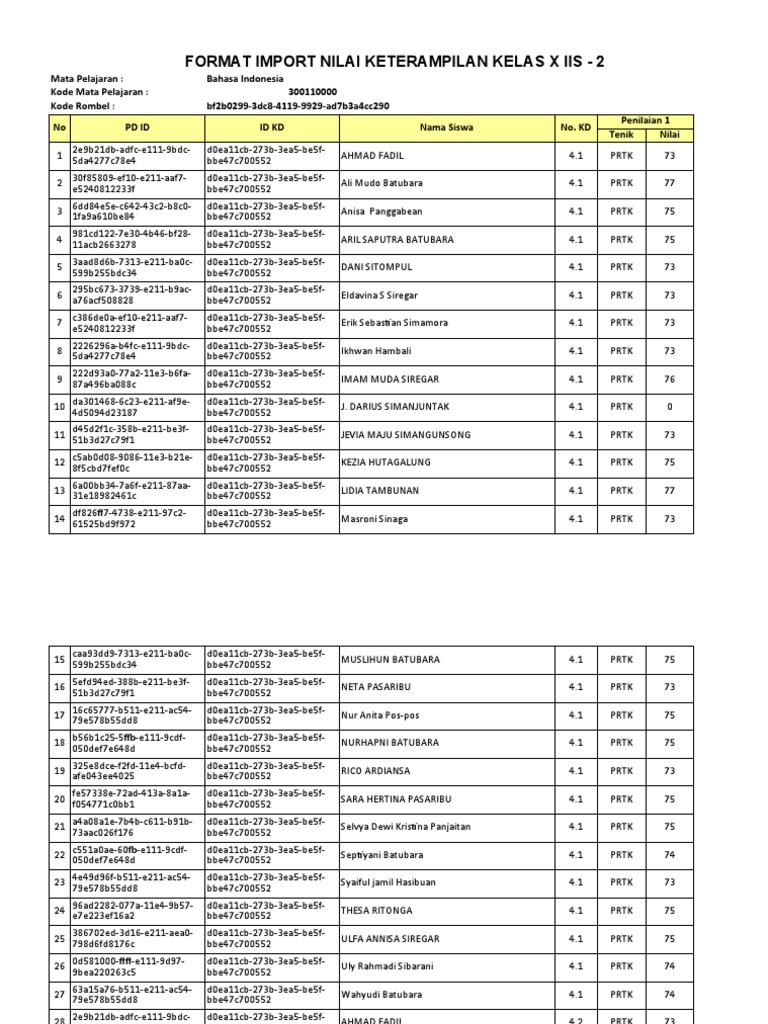 F - Keterampilan - Bahasa Indonesia - X IIS - 2 | PDF