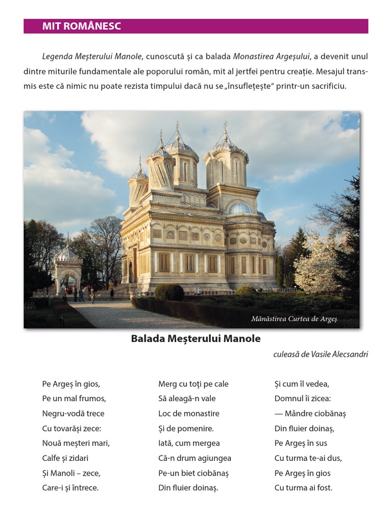 7 Balada Meşterului Manole PDF | PDF