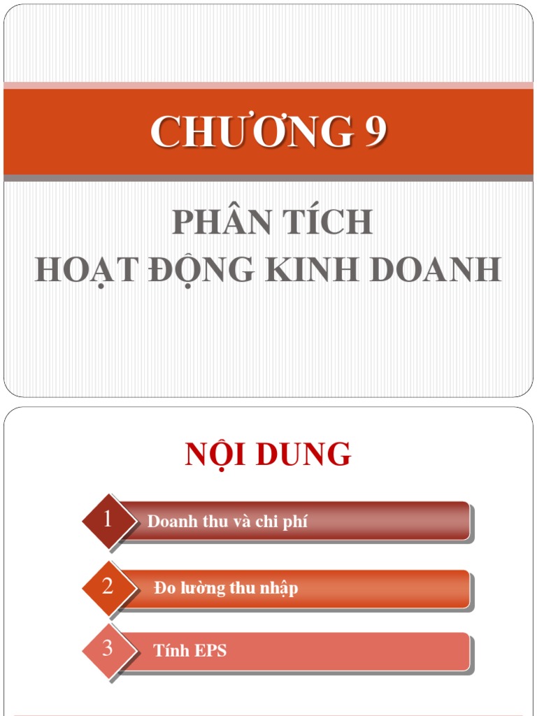 CHUONG 09 - Phan Tich Hoat Dong Kinh Doanh | PDF