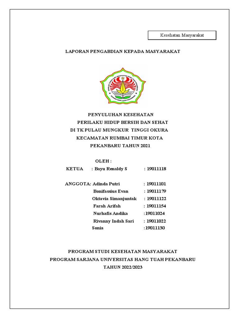 Proposal Penyuluhan PHBS Okura | PDF