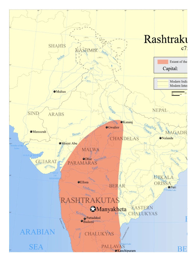 Rashtrakuta Map | PDF