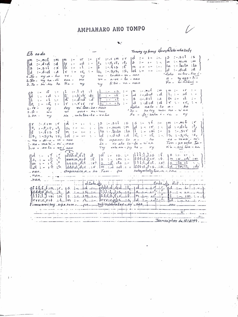 Ampianaro Aho Tompo 1 | PDF