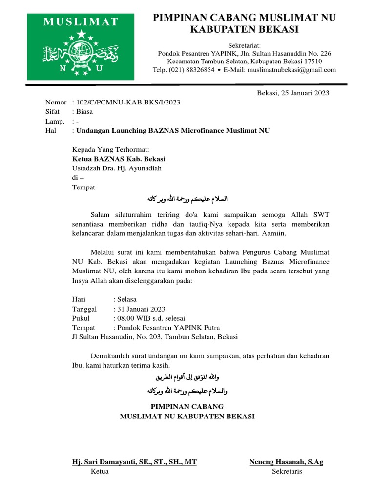 Undangan Launching Ayunadiah PDF | PDF