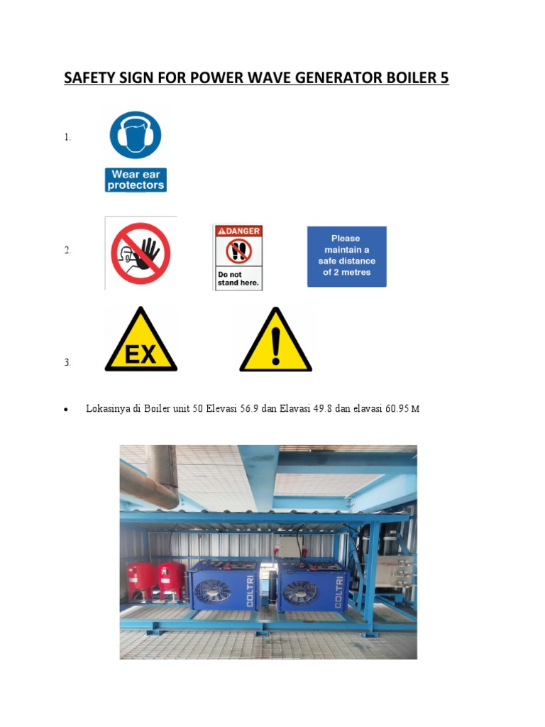 Safety Sign For PWG U5 Boiler Elv 56 - Elv 49 - Elv 60 | PDF