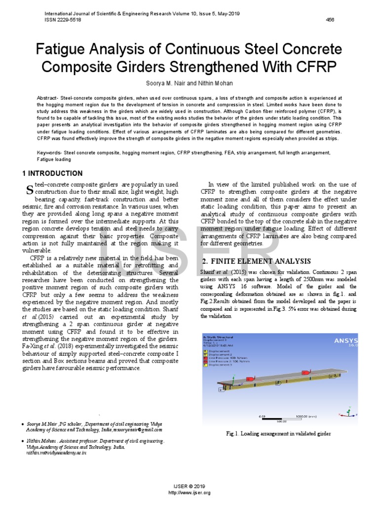 Fatigue Analysis of Continuous Steel Concrete Composite Girders ...