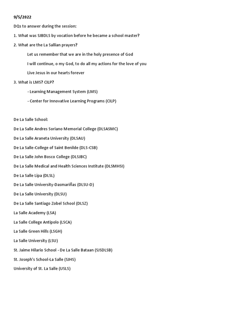 Understanding La Sallian Education and Faith | PDF | Bible | Biblical Canon