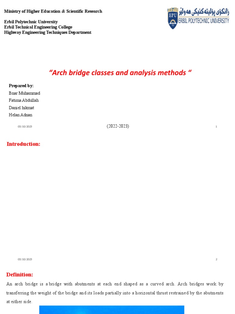 Bridge Presentation | PDF | Bridge | Building Engineering