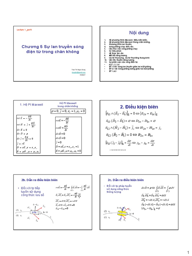 Lecture 1 Part 1 CH 5 SDT Trong Chan Khong | PDF