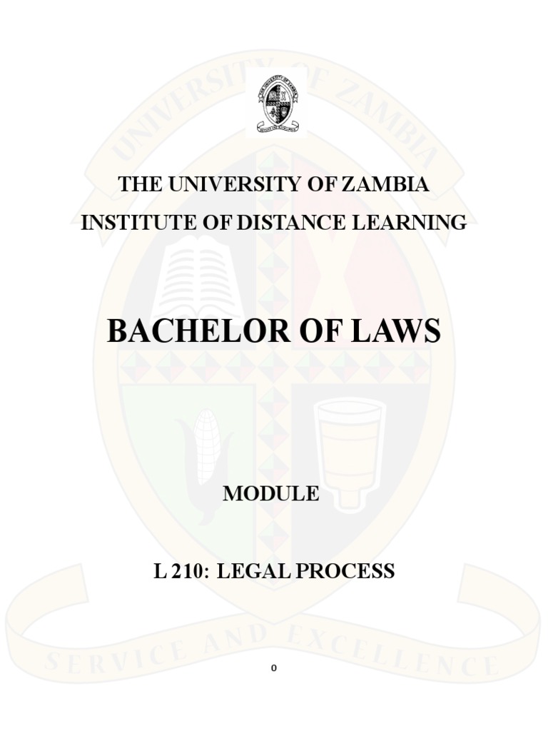 Legal Process Module - LPU 2911 PDF | PDF | Common Law | Equity (Law)