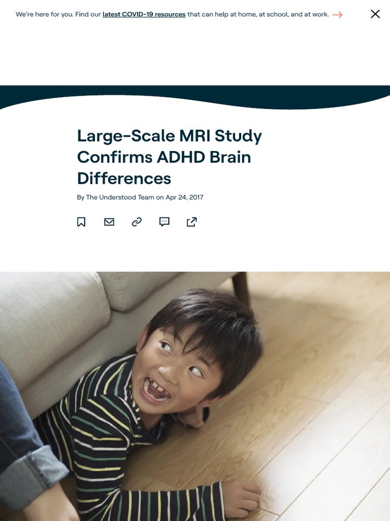 Large-Scale MRI Study Confirms ADHD Brain Differences | PDF | Attention ...