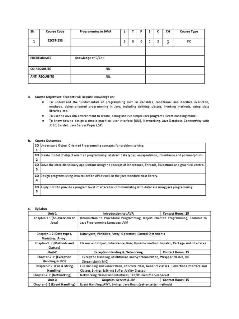 Programming in Java | PDF | Java (Programming Language) | Method (Computer Programming)