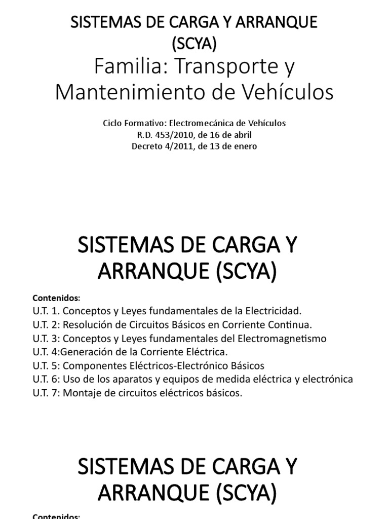 Teoría y Ejercicios Arranque y Carga | PDF | Inductor | Engranaje