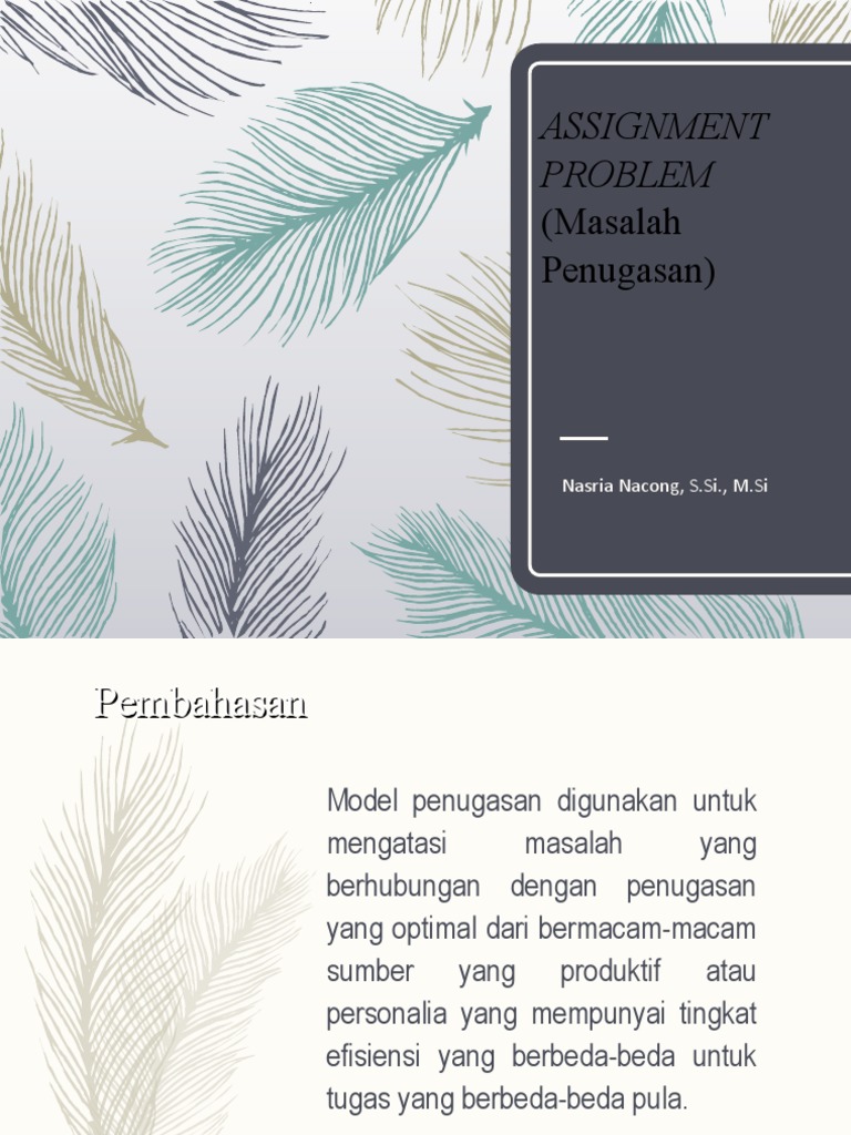 Masalah Penugasan | PDF