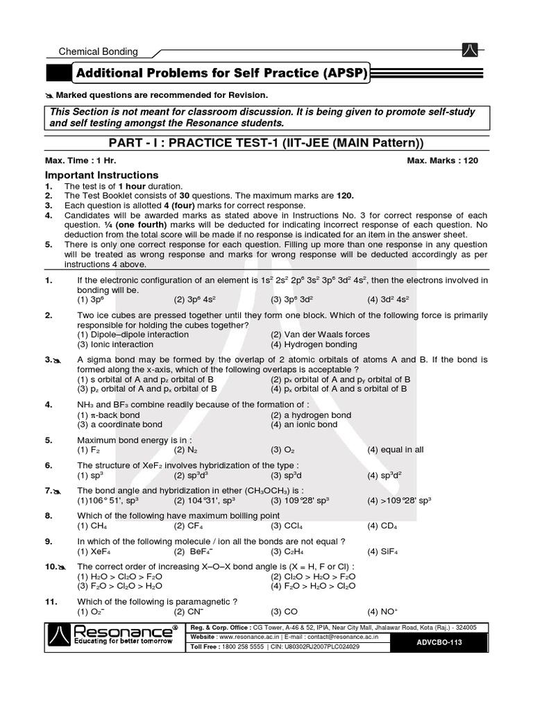 Cbo Apsp e PDF | PDF | Chemical Bond | Chemical Polarity