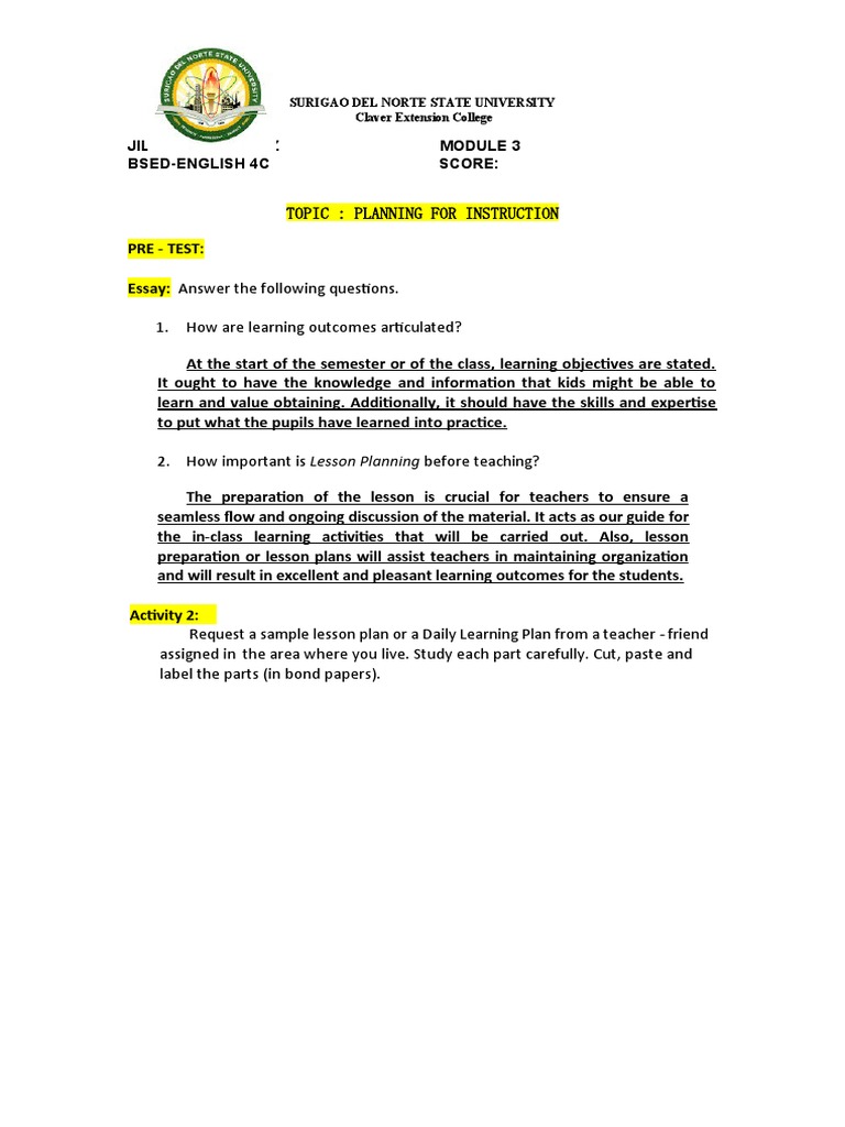 Module 3 - Educ 11 | PDF | Learning | Teachers