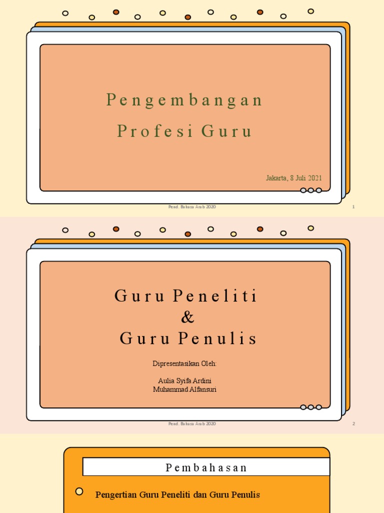 Guru Penulis Dan Guru Peneliti | PDF