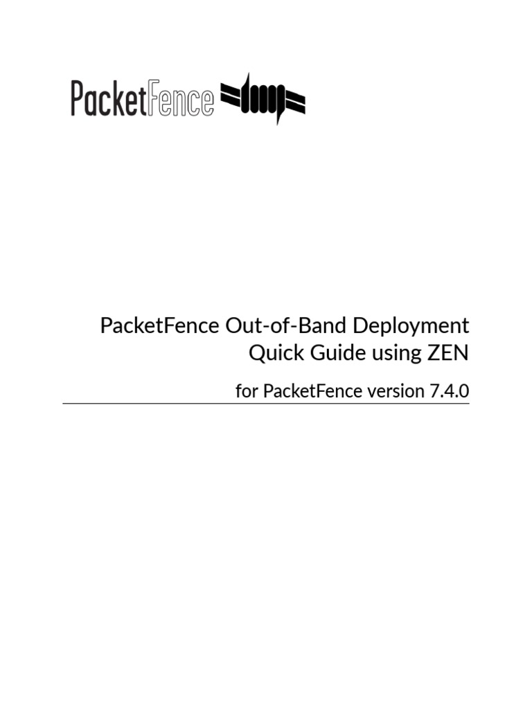 PacketFence Out-of-Band Deployment Quick Guide ZEN PDF | PDF | Radius ...
