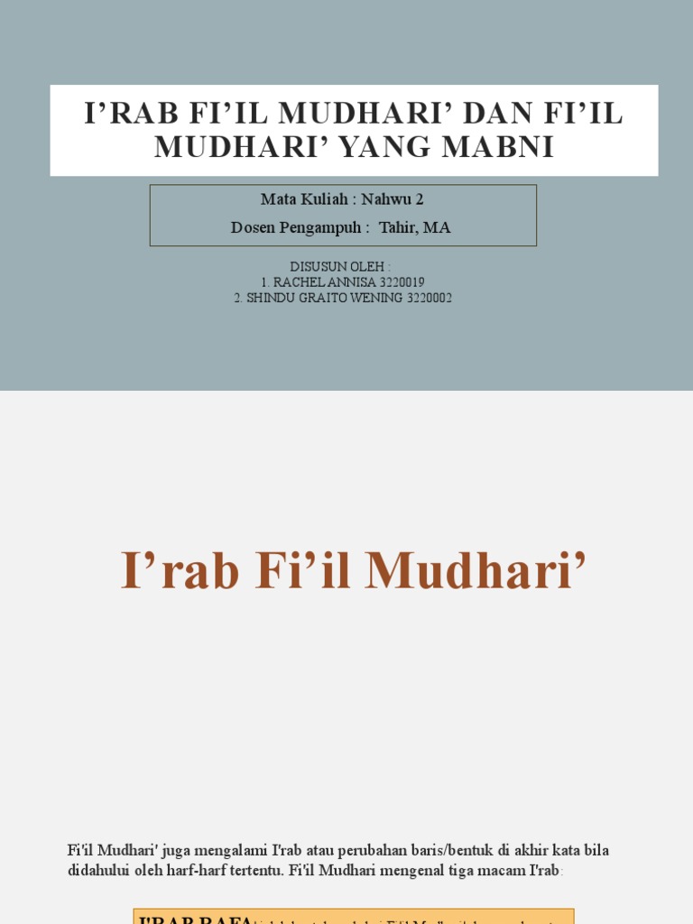 OPTIMIZED TITLE FOR FI'IL MUDHARI' DOCUMENT | PDF