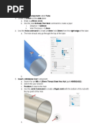 Onshape 3d Modeling Hinge Tutorial Exercise | PDF | Diameter | Circle