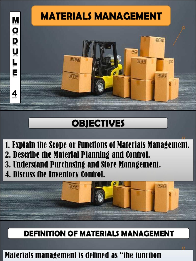 Module 4 - Materials Management (2nd Sem, C2 AY 2021-2022) Final | PDF ...