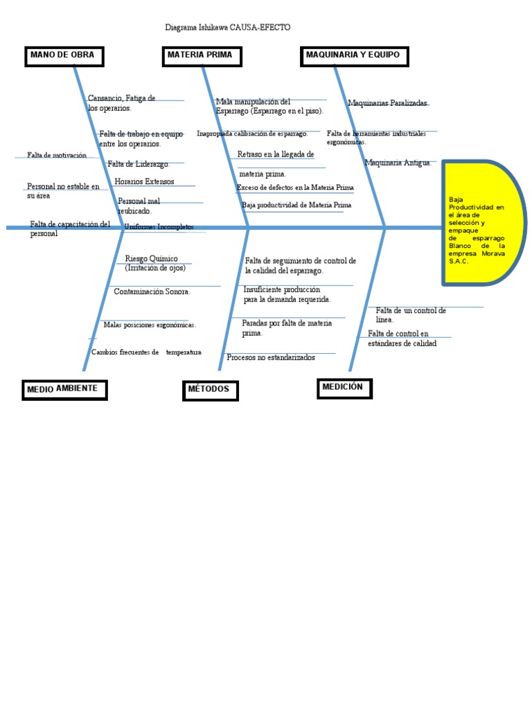 Ishikawa | PDF | Procesos de negocio | Sector secundario de la economía