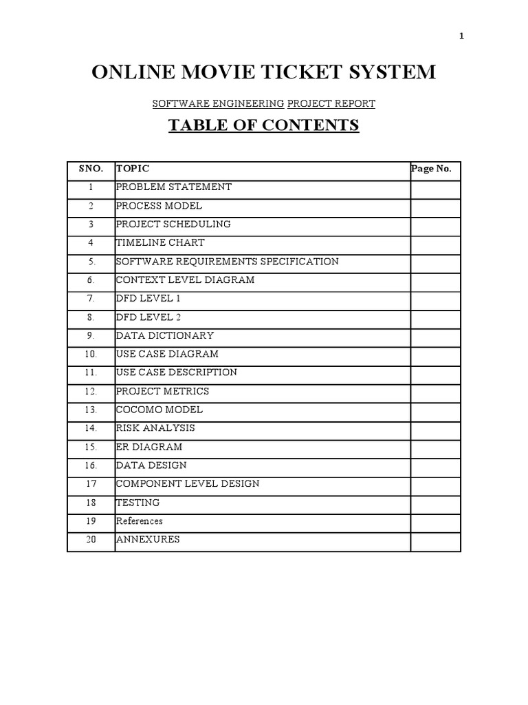 Online Movie Ticket System1 | PDF | Risk | Databases