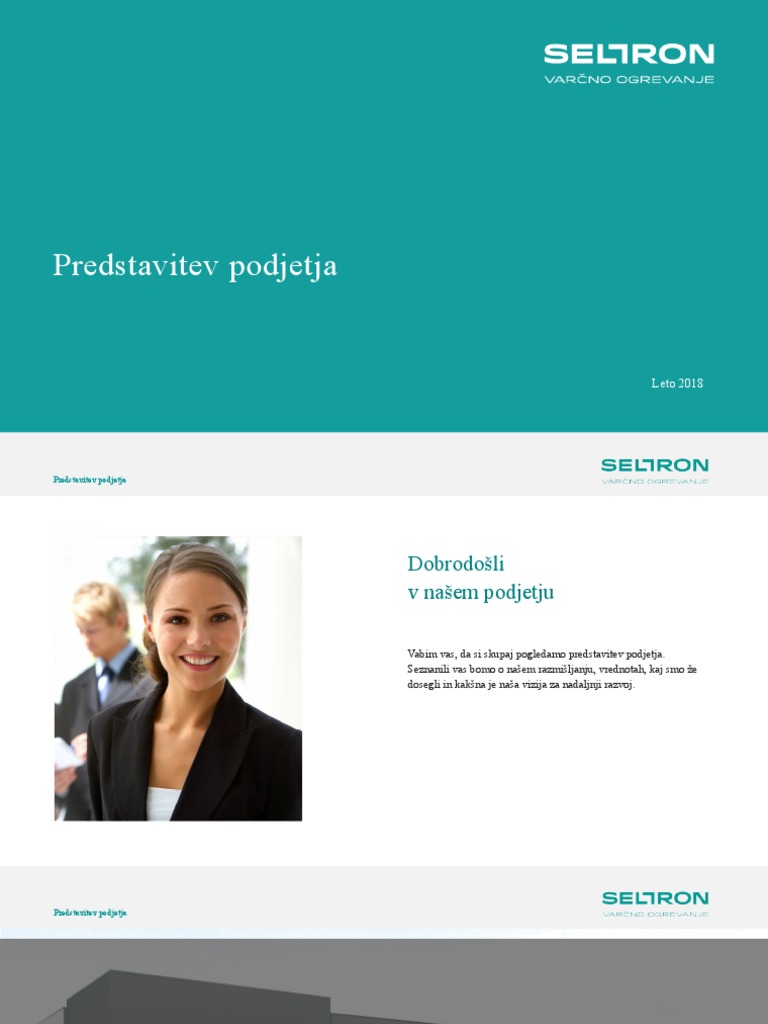 Power Point Prezentacija Predstavitev Podjetja Seltron SI | PDF