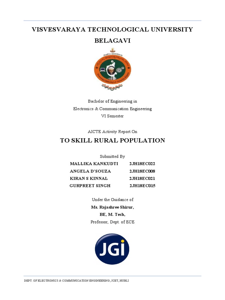 AICTE Report: Skills for Rural Students | PDF | Agriculture